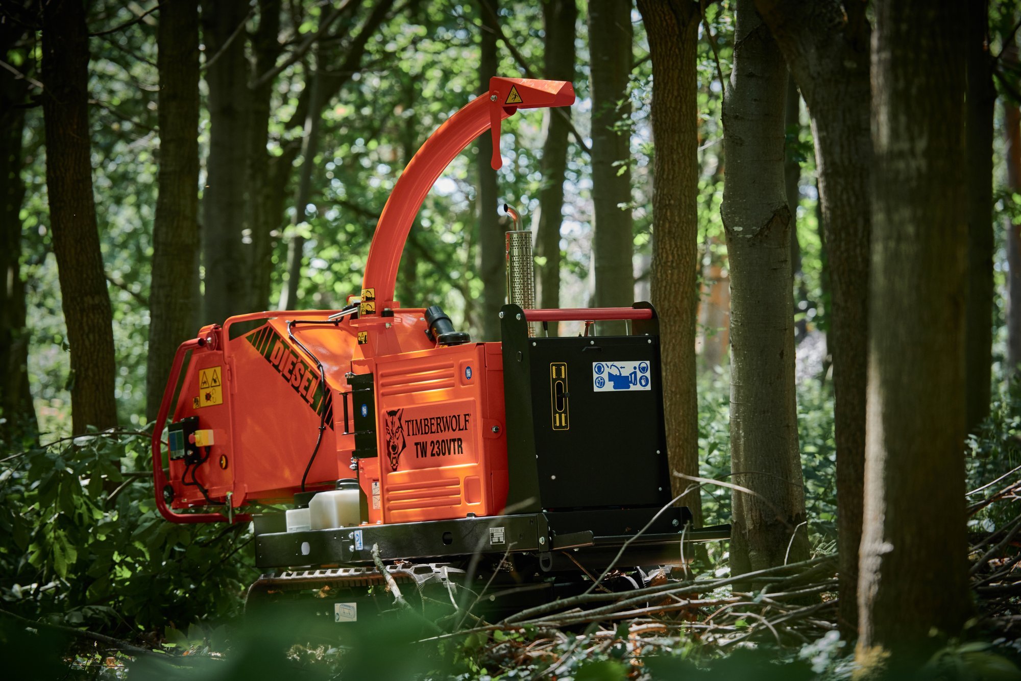 Timberwolf TW 230VTR Diesel Tracked Chipper | Balmers GM